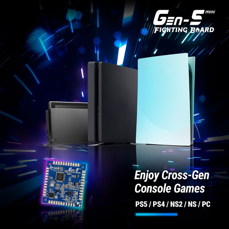 Brook G5 Mini Fighting Board Mini Hitbox PCB PS5 / PS4 / Switch 2 & 1 ...