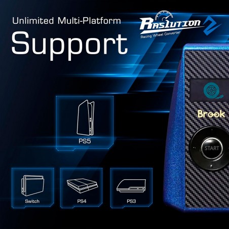 Brook Ras1ution 2 Racing Wheel Converter for PS5 / PS4 / PS3 / Nintendo ...