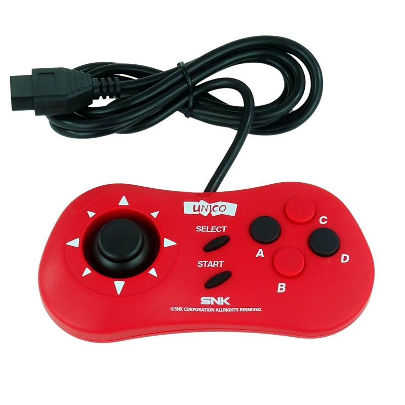 Mando Neo Geo SNK AES Rojo Conector DB15 Supergun - Arcade Express