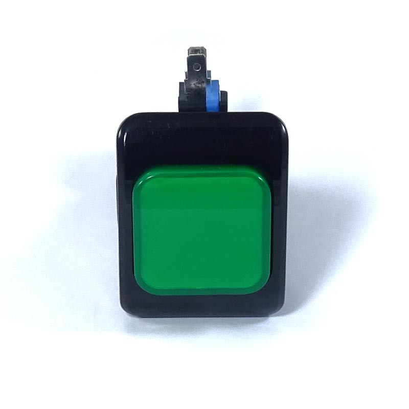 Rectangular LED Illuminated Arcade Button - Arcade Express