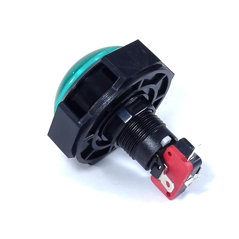 Rounded Convex LED Illuminated Arcade Button 60mm - Arcade Express