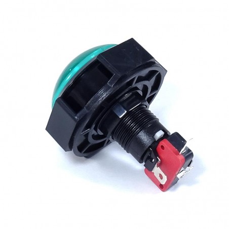 Rounded Convex LED Illuminated Arcade Button 60mm - Arcade Express