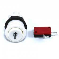 American Concave Arcade Button 28mm - Arcade Express