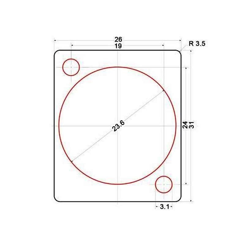 CAT6 Ethernet Network Panel Pass Through Socket Mount - Arcade Express