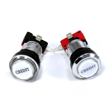 Illuminated LED Credit Arcade Button - Arcade Express