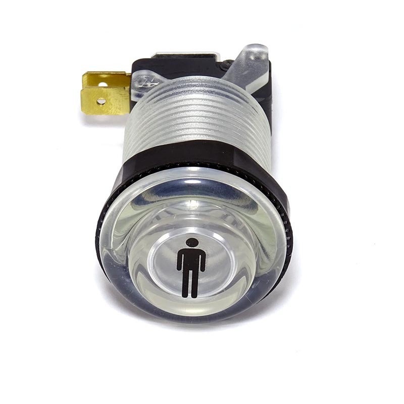 IL Translucent Concave Arcade Button PSL-L Industrias Lorenzo - Arcade ...