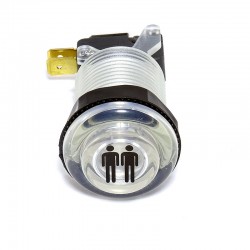 IL Translucent Concave Arcade Button PSL-L Industrias Lorenzo - Arcade Express