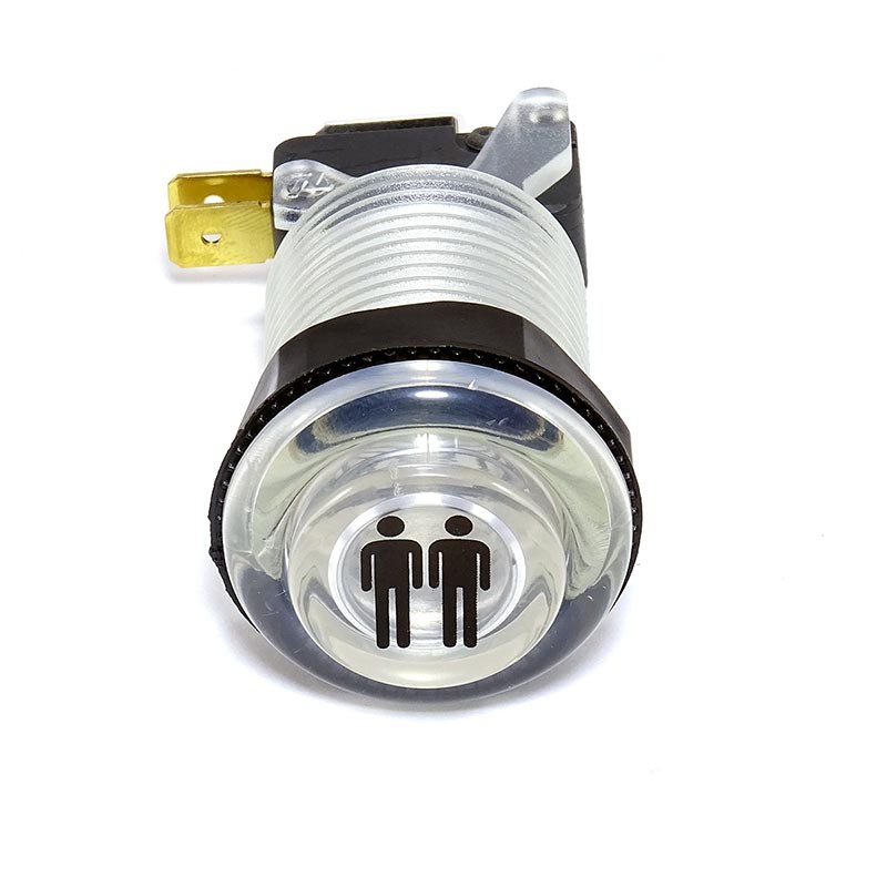 IL Translucent Concave Arcade Button PSL-L Industrias Lorenzo - Arcade ...
