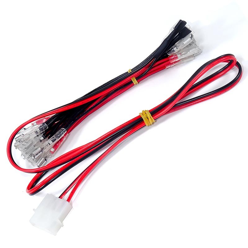 LED illuminated Cable Wiring buttons Molex / U terminal Connector ...