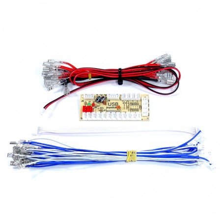 Zero Delay 1 Player Arcade USB Encoder - 5V LED version - Arcade Express