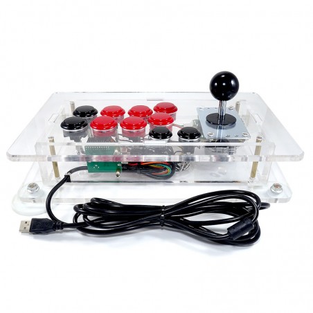 Sanwa / Seimitsu Premium Fightstick 10 Button Acrylic Arcade Stick ...