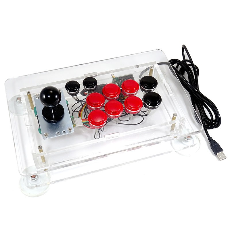 Sanwa / Seimitsu Mando Arcade Fight Stick Premium 10 Botones - Arcade ...
