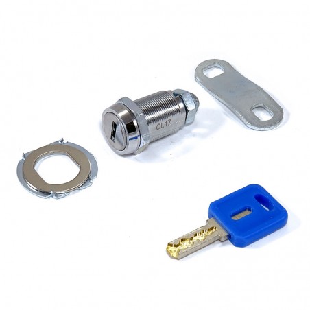 Cam Lock with Round Key 22mm Diameter 26mm long - Arcade Express
