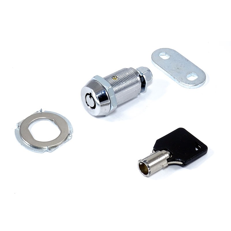 Cam Lock with Round Key 22mm in diameter 28mm long - Arcade Express