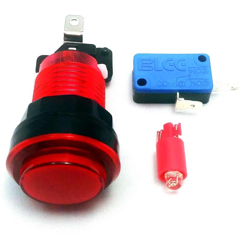 illuminated LED Translucent Arcade Button - Arcade Express