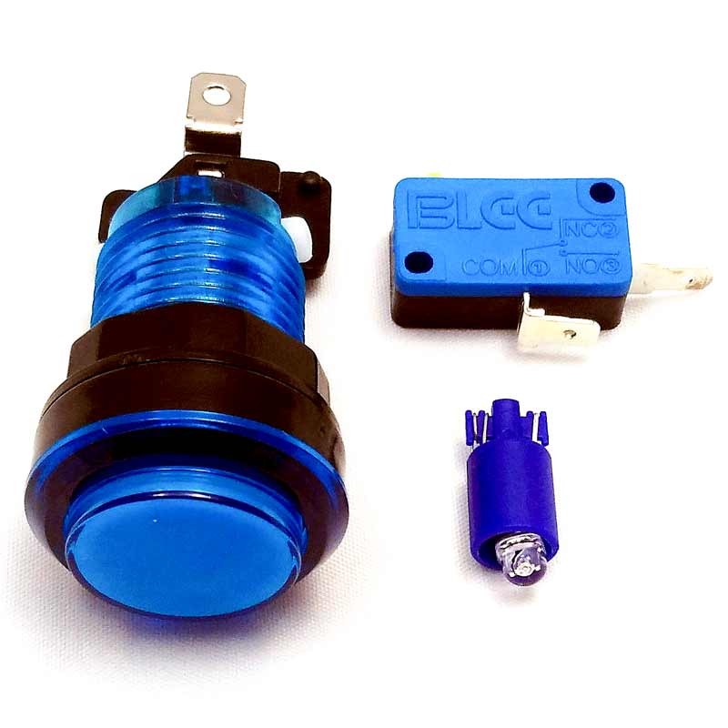 illuminated LED Translucent Arcade Button - Arcade Express