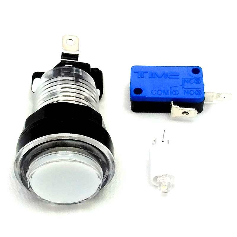 illuminated LED Translucent Arcade Button - Arcade Express