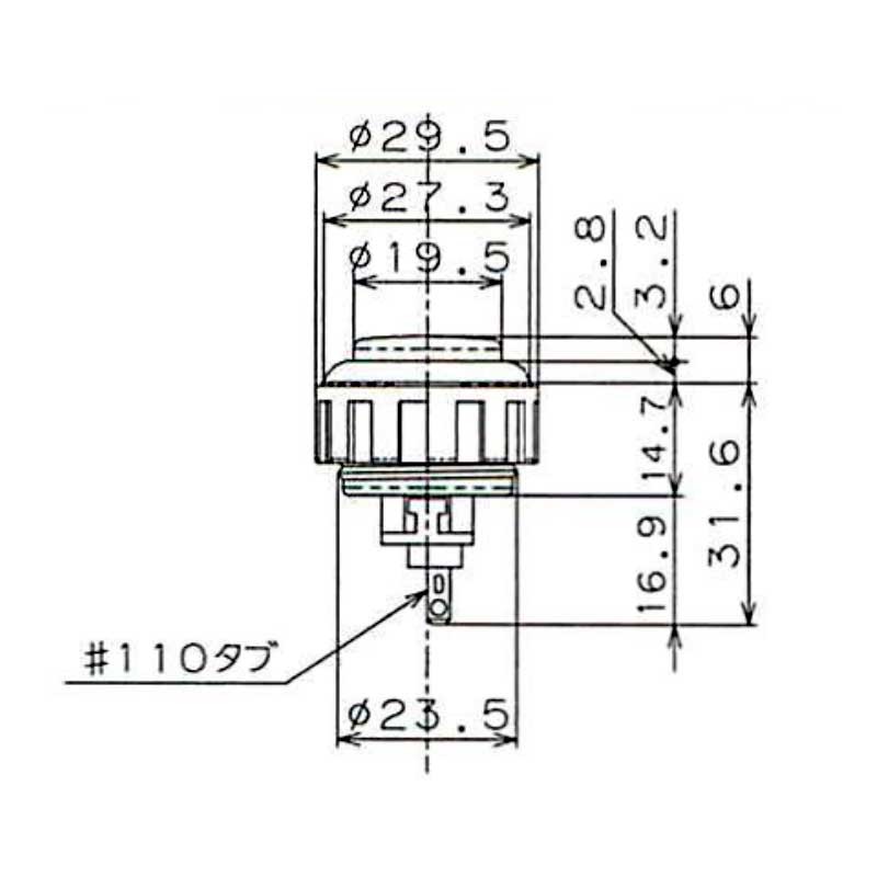 Sanwa OBSN-24 Screw In Japanese Arcade Button - Arcade Express