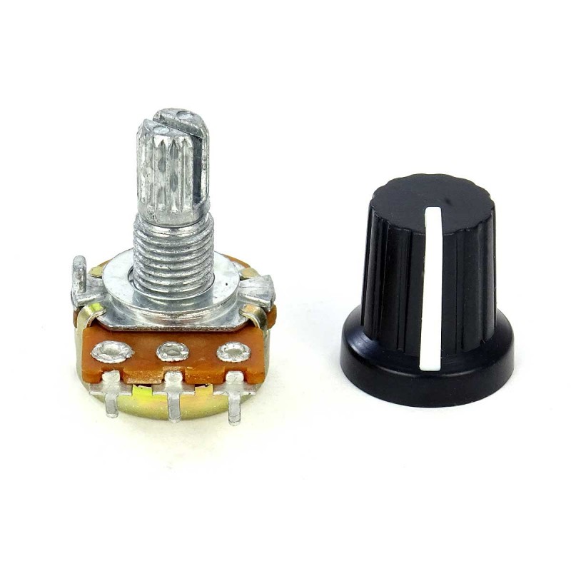 3-pin Linear Potentiometer B10K with knob - Arcade Express