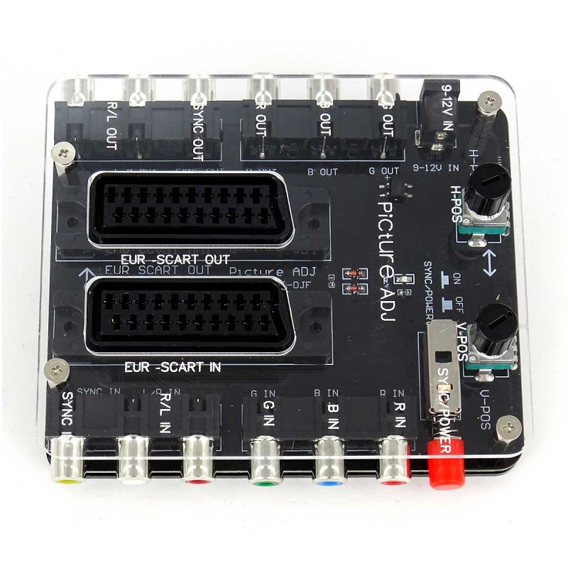 SCART-RGB-Adapter Horizontal Vertikal Monitor Geometrieanpassung ...