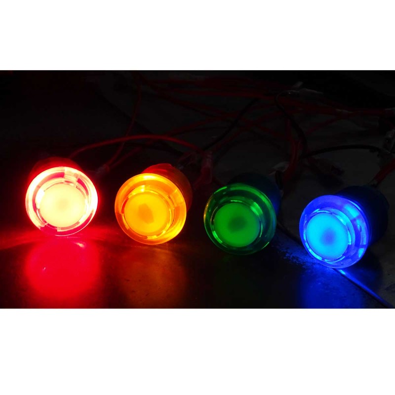 Dragon illuminated LED Translucent Arcade Button 24mm - Arcade Express