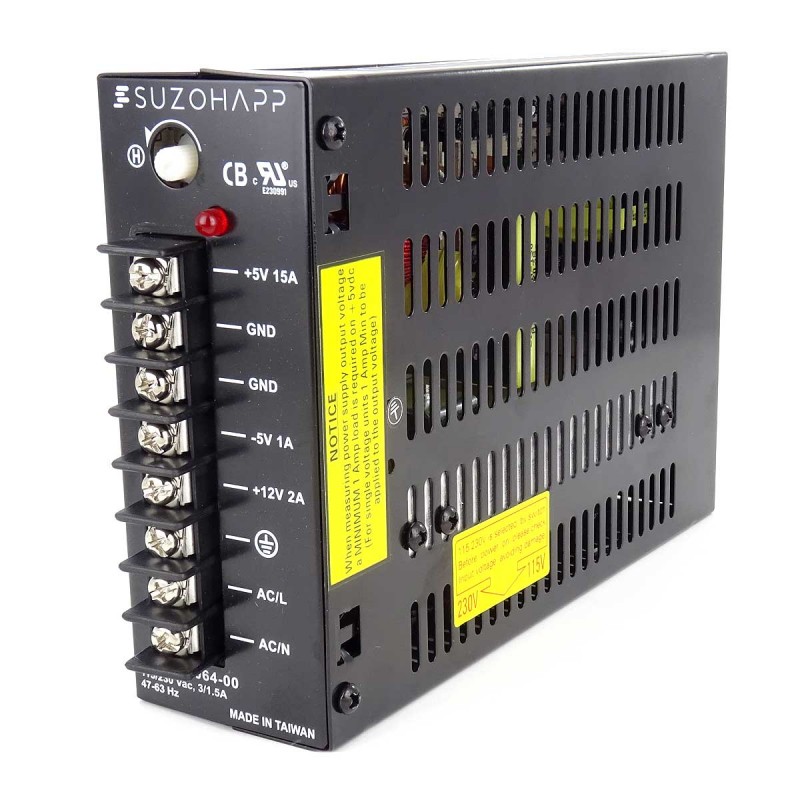 Alimentatore Arcade Suzo Happ 110W -5V / 5V / 12V - 15A - Arcade Express