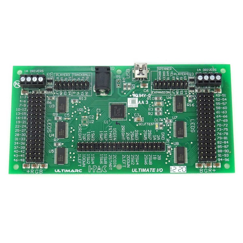 Ultimarc I-PAC Ultimate I/O USB Arcade encoder PC Raspberry Pi - Arcade ...