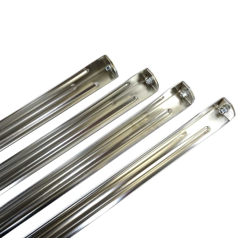 Complete set Bally Williams Polished Chrome pinball legs - Arcade Express