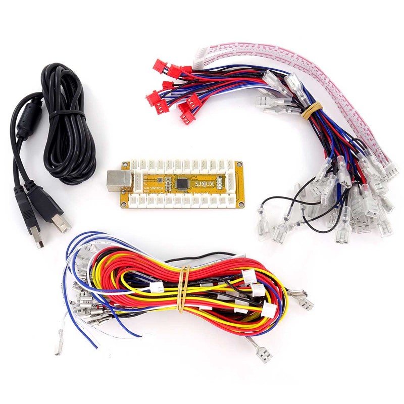 SJ@JX LED 1 Player Arcade USB Encoder / Nintendo Switch / PS3 / Android ...