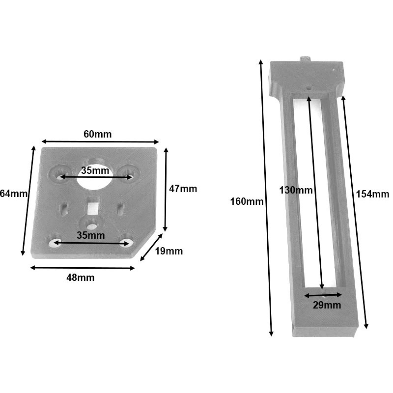 Pinscape Pinball Shooter + Potentiometer Premium Plunger Mount Bracket ...