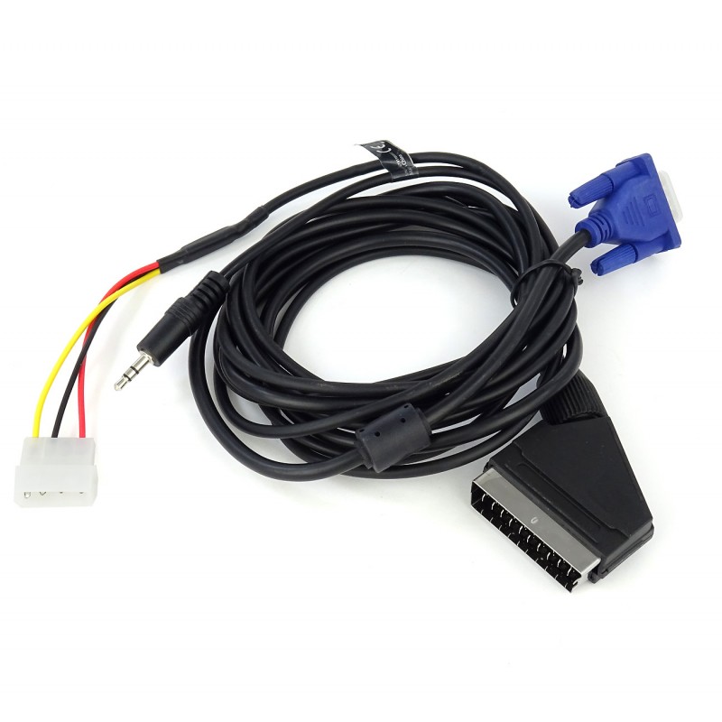 VGA to SCART 15Khz Molex + Audio ArcadeVGA Cable - Arcade Express