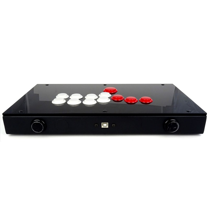 Black-Cat Arcade FightStick Sanwa Hitbox PC / Raspberry Pi / Android - Arcade Express