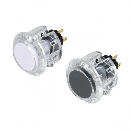 QanBa 30mm Snap In Translucent Arcade Button - Arcade Express