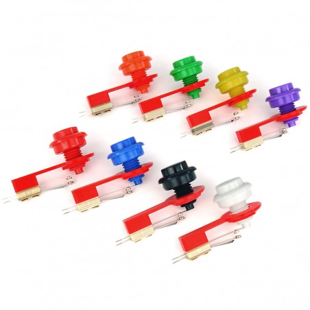 Pinball Button Kit with End of Stroke Switch Leaf + Holder Bracket ...