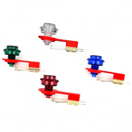 Pulsante di Flipper Traslucido completo di staffa e Microswitch Leaf ...