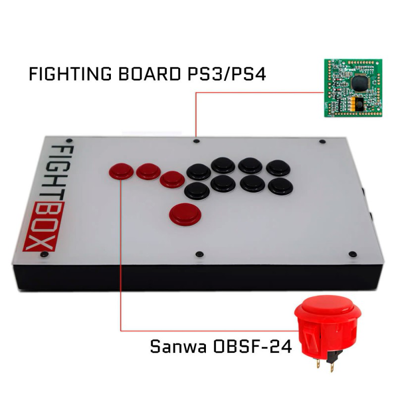 F1 Arcade FightStick Sanwa Hitbox PC / PS3 / PS4 - Arcade Express