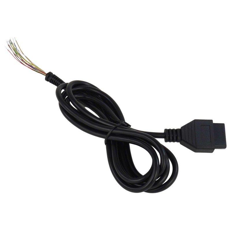 15 pin SNK Neo Geo AES/CD controller cable with stripped wires - Arcade ...