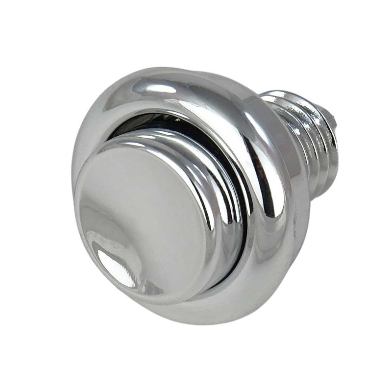 Gold / Chrome Pinball Button 1/8" with spring - Arcade Express