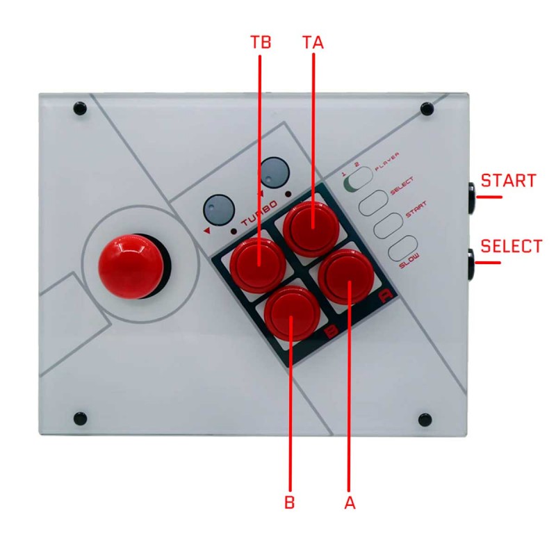 Nintendo NES Fightstick Arcade Controller Original DB7 Anschluss ...