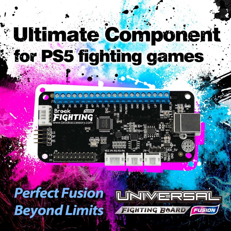 Brook Fusion Universal Fighting Board (PS5 / PS4 / PS3 / XBOX ONE / Xbox360 / PC / Nintendo ...