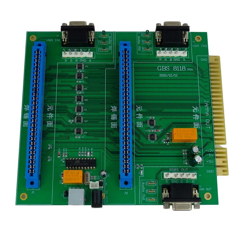 2 in 1 Jamma Switcher Extension Arcade Multijamma PCB GBS-8118 - Arcade Express