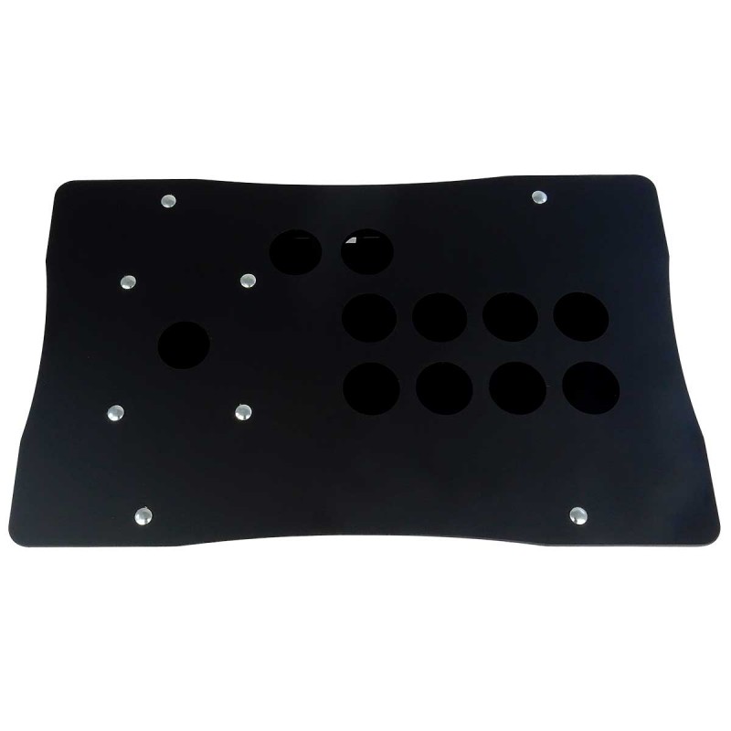 Schwarzes Platte Fightstick für Happ / Eurojoystick / Compact Joysticks ...