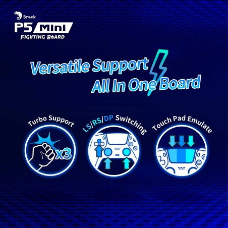 Brook P5 Mini Fighting Board Mini Hitbox PCB - Arcade Express