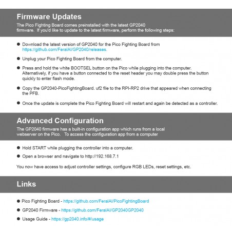 Pico Fighting Board V2 (PC / Nintendo Switch / PS3 / PS4) - Arcade Express