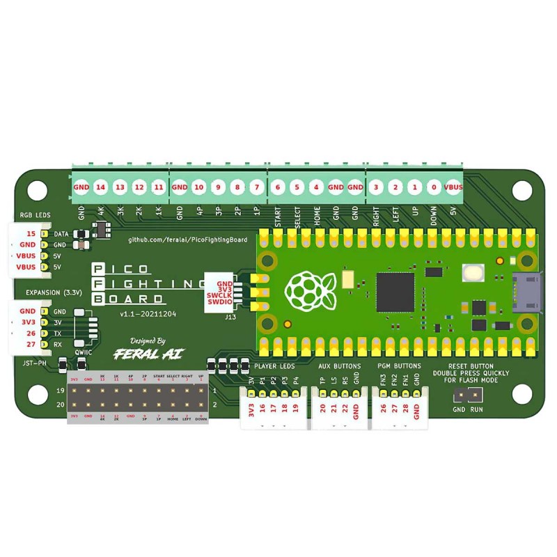 Pico Fighting Board V2 (PC / Nintendo Switch / PS3 / PS4) - Arcade Express