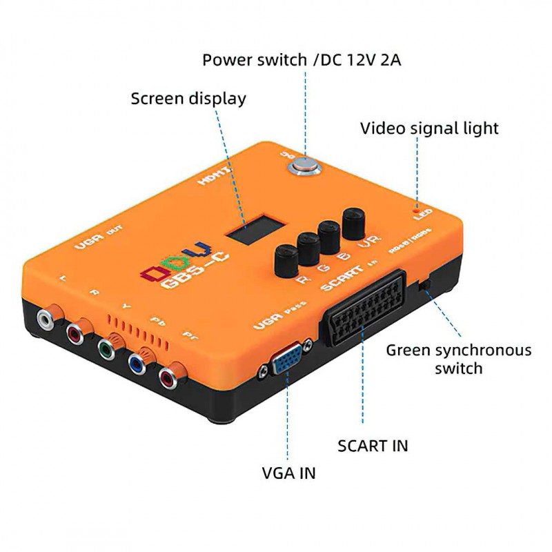 GBS-C ODV control video Retro Console Scaler - Arcade Express