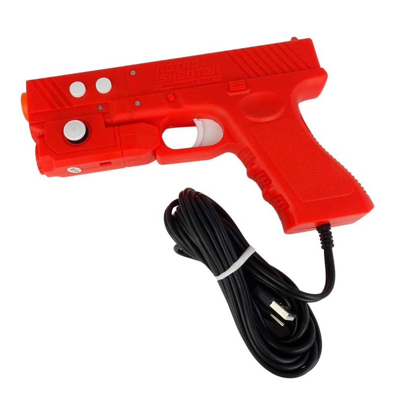 1 x Player Retroshooter Optical Arcade Light Gun Kit USB mit Rückstoß ...