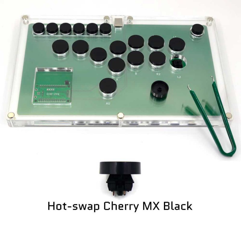 White Pixel Arcade Hitbox PC / Raspberry / Android - Arcade Express