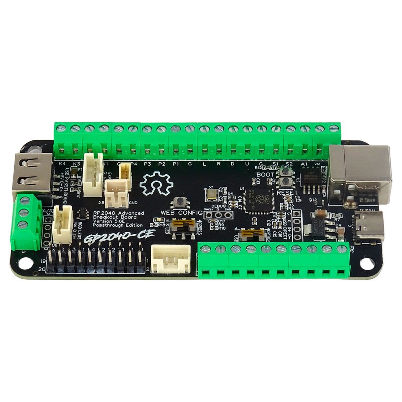 RP2040 Advanced Breakout Board 5.6e Fighting Board (PC / Nintendo ...