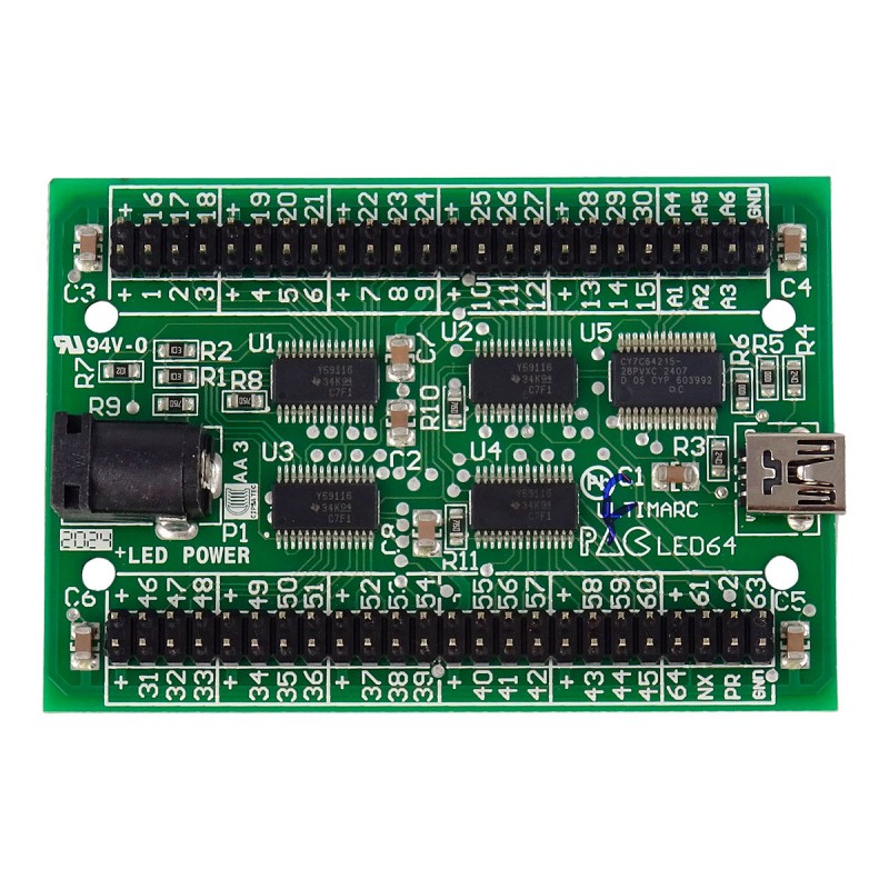 Ultimarc PacLED64 - LED RGB Light Control Board - Arcade Express
